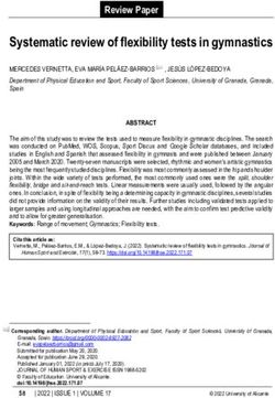 Systematic review of flexibility tests in gymnastics - Journal of ...