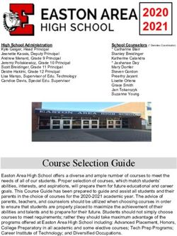 2020 2021 Easton Area High School