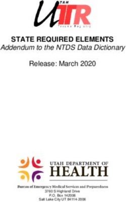STATE REQUIRED ELEMENTS - Addendum to the NTDS Data Dictionary Release: March 2020
