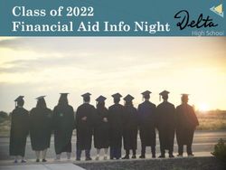 Class of 2022 Financial Aid Info Night - The Delta High School