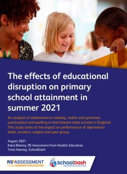 The effects of educational disruption on primary school attainment in ...