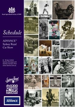 Schedule ADVANCE Sydney Royal Cat Show - NSW Cat Fanciers