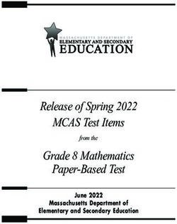 Release of Spring 2022 MCAS Test Items Grade 8 Mathematics Paper-Based ...