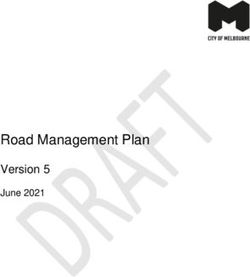 Road Management Plan Version 5 - June 2021 - City of Melbourne