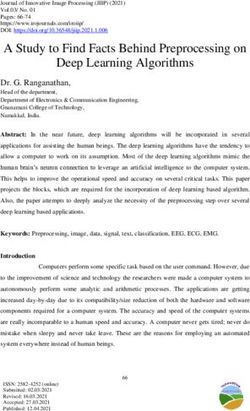 A Study to Find Facts Behind Preprocessing on Deep Learning Algorithms ...