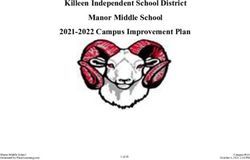 Killeen Independent School District Manor Middle School 2021-2022 ...