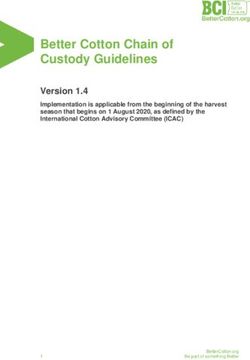 Better Cotton Chain of Custody Guidelines