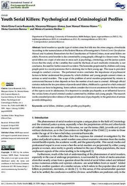 Youth Serial Killers: Psychological and Criminological Profiles