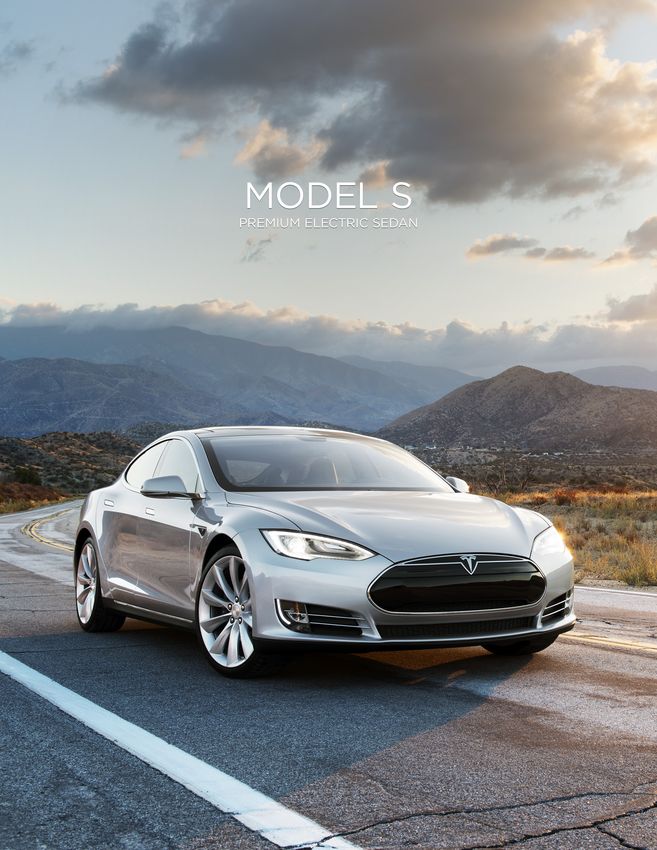 Tesla Motors Model S Premium Electric Sedan Brochure The New