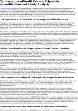 Tripterygium wilfordii Extract: Triptolide Quantification and Safety ...