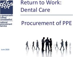 Return to Work: Dental Care Procurement of PPE - June 2020 - GovDelivery