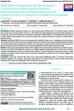 Radiological Comparison of the Biomechanical Characteristics of Short ...