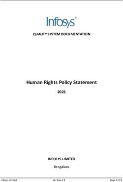 Human Rights Policy Statement - QUALITY SYSTEM DOCUMENTATION 2021 - Infosys
