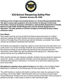 ICS School Reopening Safety Plan