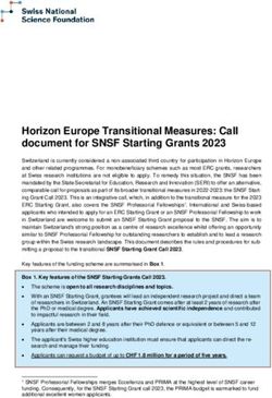 Horizon Europe Transitional Measures: Call document for SNSF Starting Grants 2023