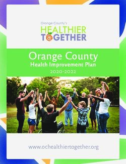 HEALTHIER Orange County - Health Improvement Plan
