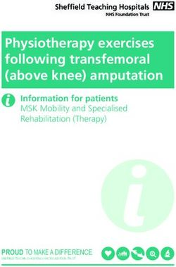 Physiotherapy exercises following transfemoral (above knee) amputation ...