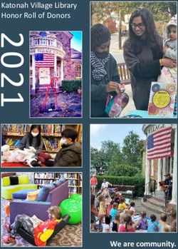 We are community - Katonah Village Library Honor Roll of Donors ...