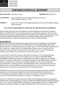 INFORMATIONAL REPORT - San Diego Housing Commission