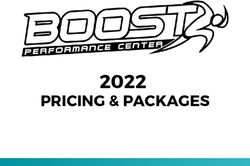 2022 PRICING & PACKAGES - Boost Training