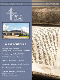 MASS SCHEDULE - Holy Cross ...