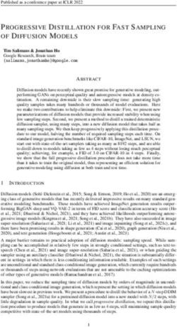 PROGRESSIVE DISTILLATION FOR FAST SAMPLING OF DIFFUSION MODELS