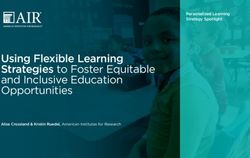 Using Flexible Learning Strategies to Foster Equitable and Inclusive ...