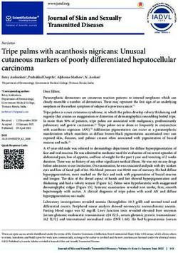 Tripe palms with acanthosis nigricans: Unusual cutaneous markers of ...