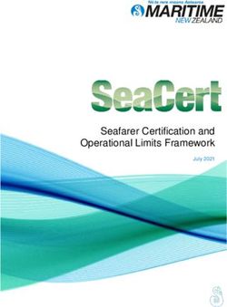 Seafarer Certification and Operational Limits Framework - July 2021
