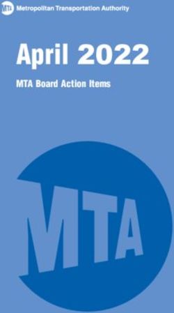 April MTA Board Action Items