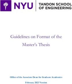 Guidelines on Format of the Master's Thesis - Office of the Associate ...