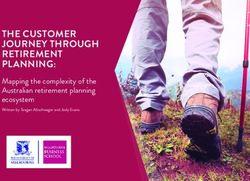 THE CUSTOMER JOURNEY THROUGH RETIREMENT PLANNING: Mapping the ...