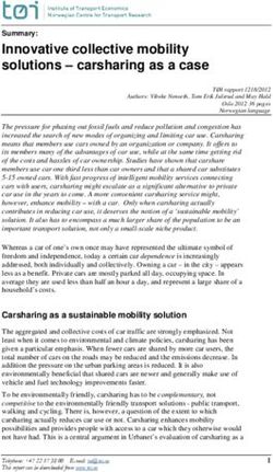 Innovative collective mobility solutions - carsharing as a case