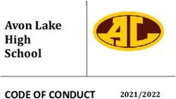 Avon Lake High School - CODE OF CONDUCT 2021/2022 - Avon Lake City Schools