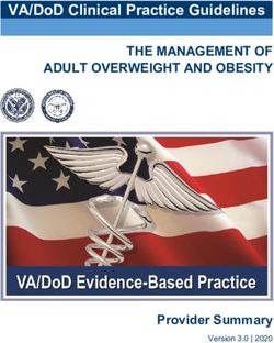 VA/DOD CLINICAL PRACTICE GUIDELINES - THE MANAGEMENT OF ADULT ...
