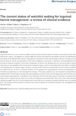 The current status of watchful waiting for inguinal hernia management ...