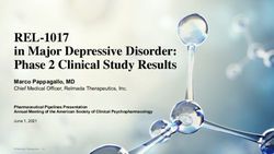 REL-1017 in Major Depressive Disorder: Phase 2 Clinical Study Results