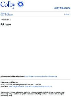 Colby Magazine - Digital Commons @ Colby