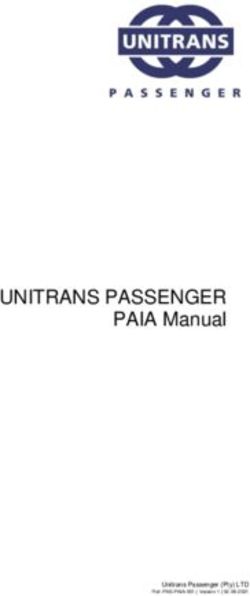 UNITRANS PASSENGER PAIA Manual - Megabus