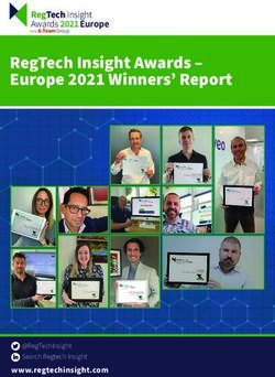 REGTECH INSIGHT AWARDS - EUROPE 2021 WINNERS' REPORT - REGTECH INSIGHT ...