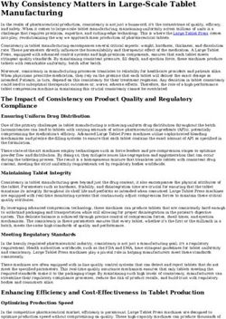 Why Consistency Matters in Large-Scale Tablet Manufacturing