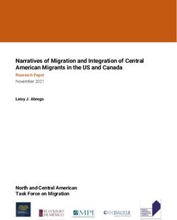 Narratives of Migration and Integration of Central American Migrants in ...