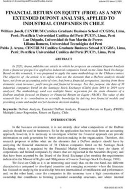 FINANCIAL RETURN ON EQUITY (FROE) AS A NEW EXTENDED DUPONT ANALYSIS ...