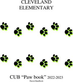 CLEVELAND ELEMENTARY - CUB "Paw book" 2022-2023 Parent Handbook