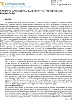 WVU IACUC-APPROVED STANDARD OPERATING PROCEDURE (SOP): West Virginia University