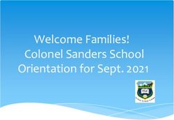 Welcome Families! Colonel Sanders School Orientation for Sept. 2021