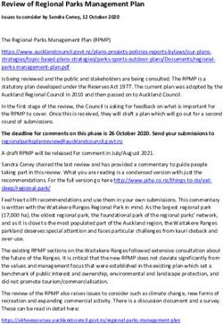 Review of Regional Parks Management Plan
