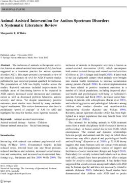 Animal-Assisted Intervention for Autism Spectrum Disorder: A Systematic ...