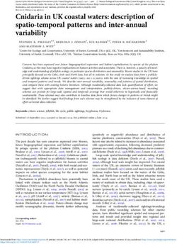 Cnidaria in UK coastal waters: description of spatio-temporal patterns ...