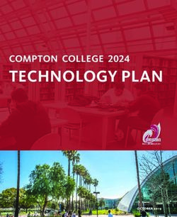 TECHNOLOGY PLAN COMPTON COLLEGE 2024 - OCTOBER 2019